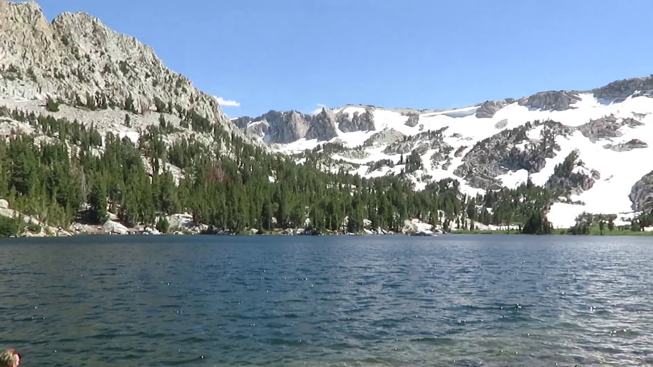 Crystal Lake Swim - ICE cold! Mammoth Lakes - YouTube