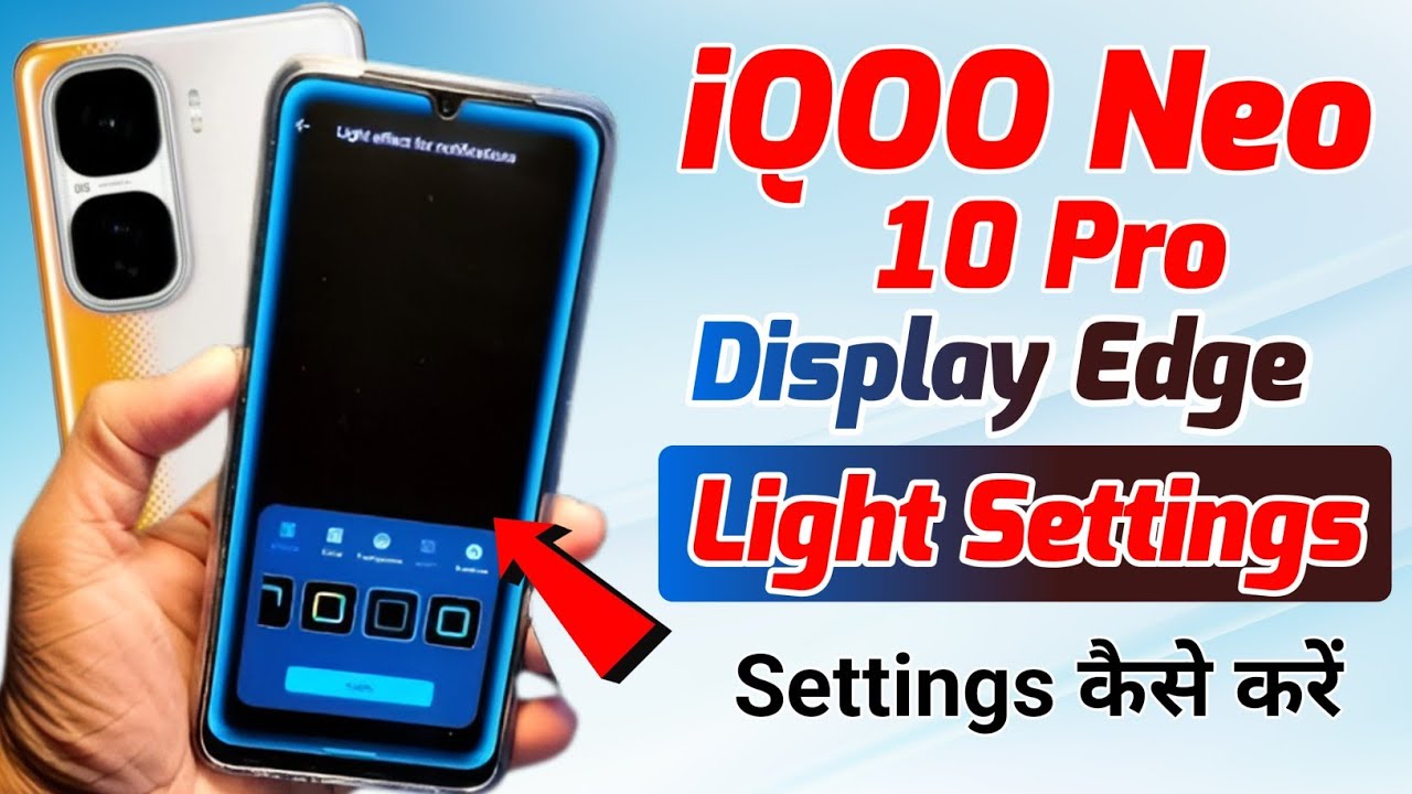 how to enable incoming call display light in iqoo neo 10 pro !! iqoo ...