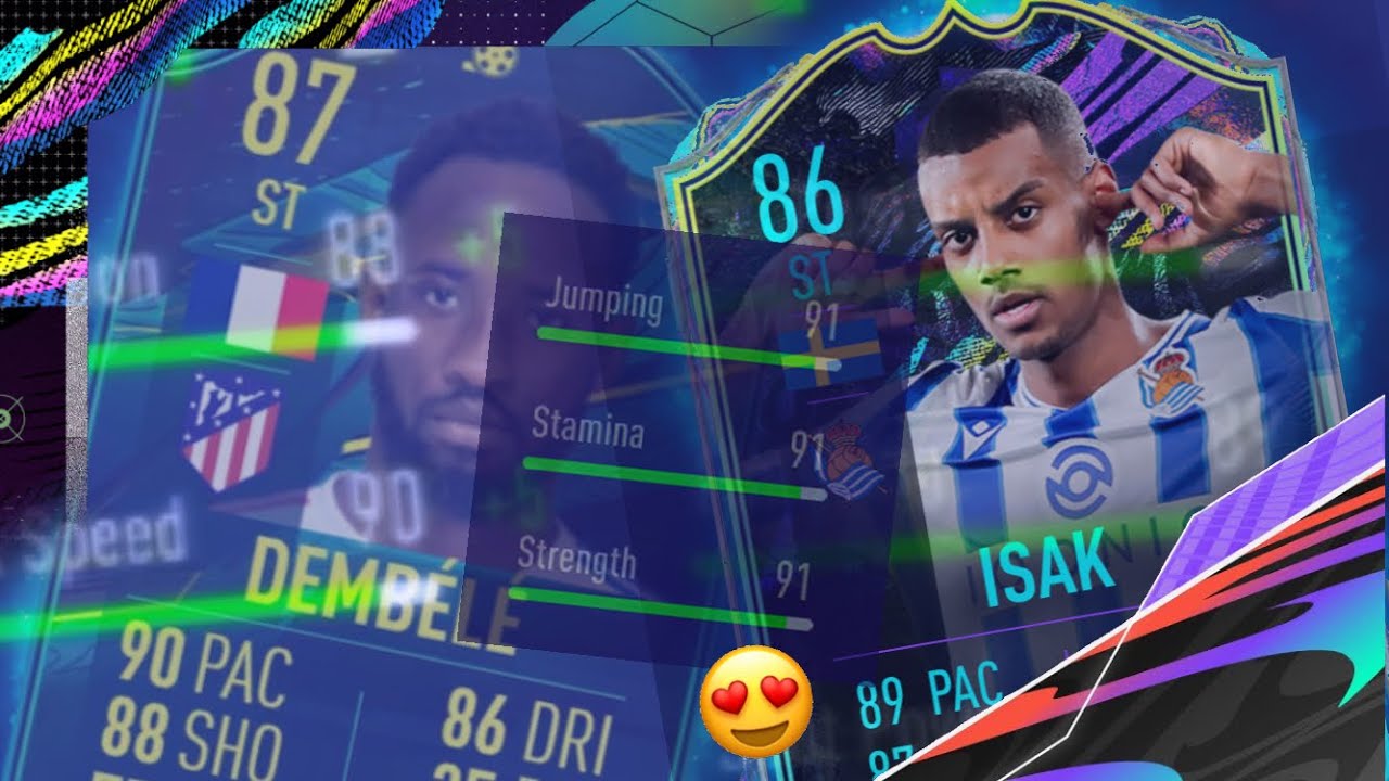 Player Moments Dembele and Future Stars Isak - Fifa 21 Player Review ...