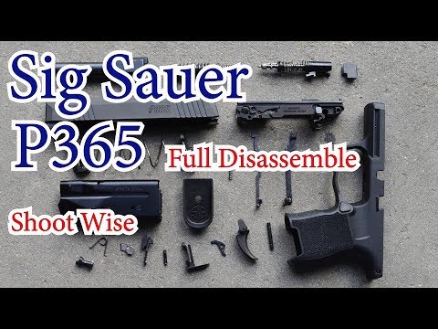 Sig Sauer P365 Full Disassembly From Shoot Wise - YouTube
