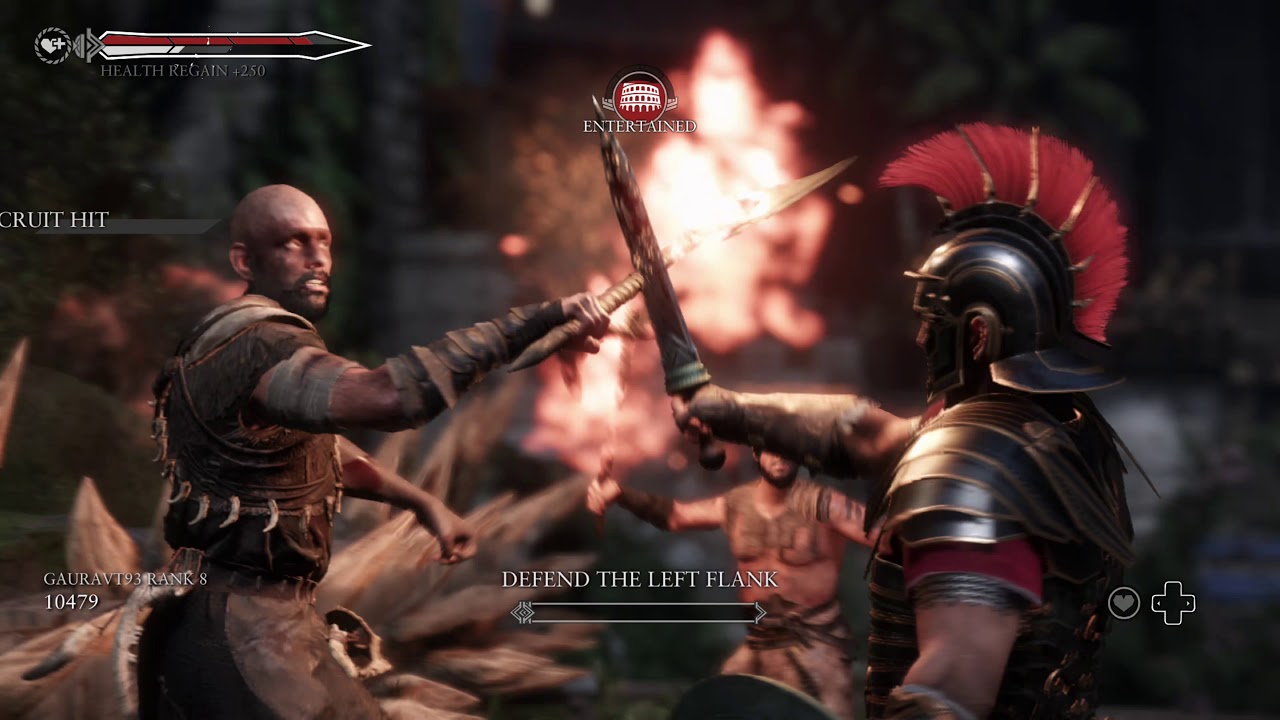 Ryse: Son of Rome - Xbox One X 4K Gameplay Night Fight - YouTube