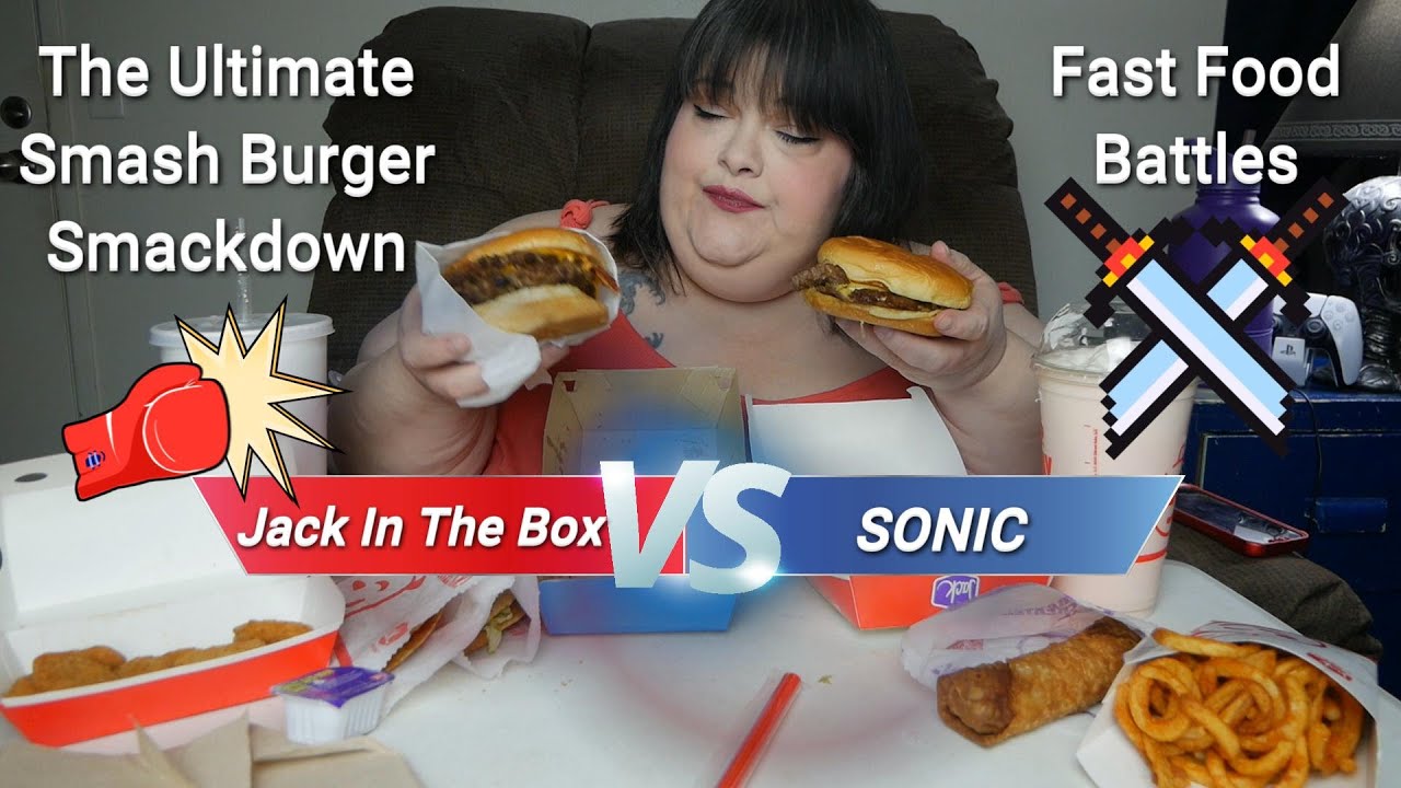 The Ultimate Fast Food Double Smash Burger Battle Jack in the Box VS ...