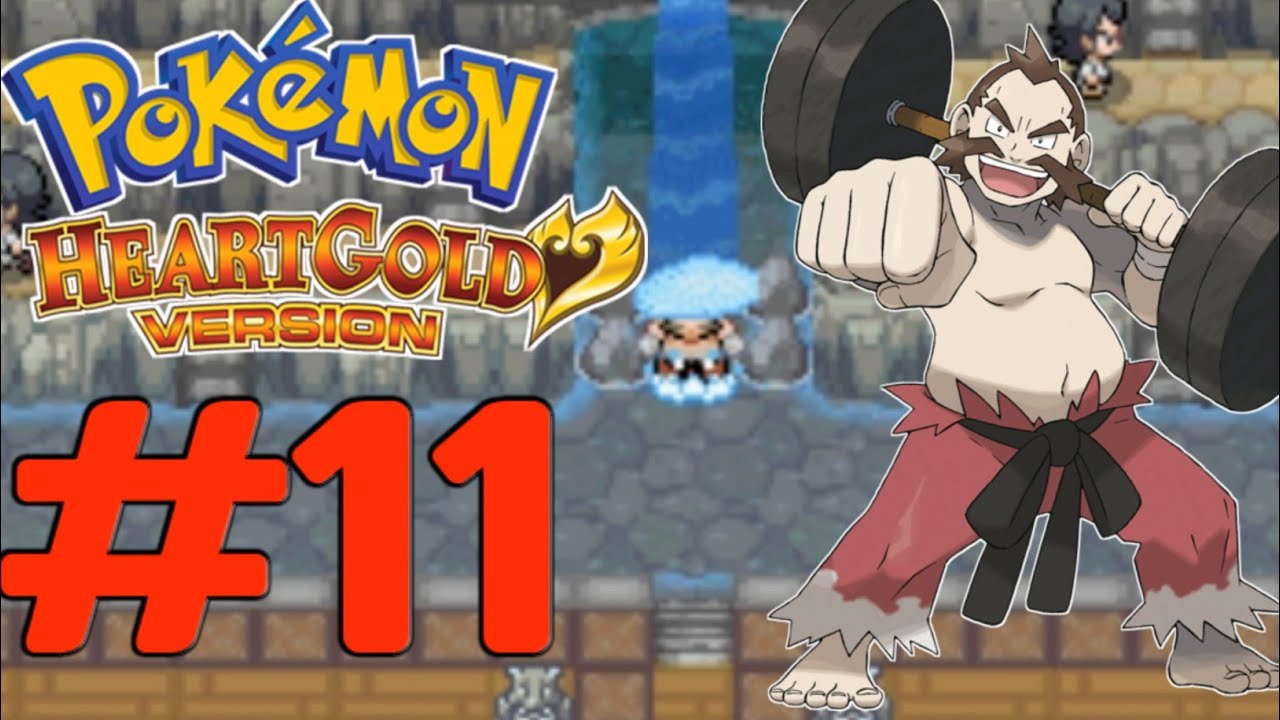 FIGHTING CHAMPION CHUCK | POKEMON HEARTGOLD EPISODE 11 | GAMEPLAY ...