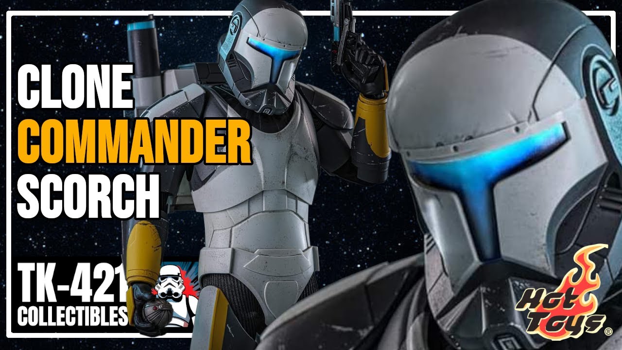 Hot Toys CLONE COMMANDER SCORCH Unboxing & Review TMS130 - The Bad ...