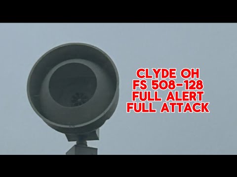 Federal Signal 508-128, Clyde, Sandusky OH, Full Alert and Attack - YouTube