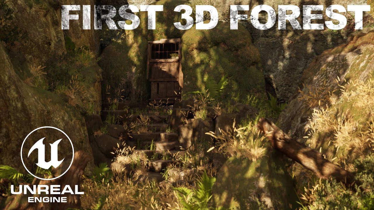 Making My First 3D Forest Scene Art | Unreal Engine 5.1 - YouTube