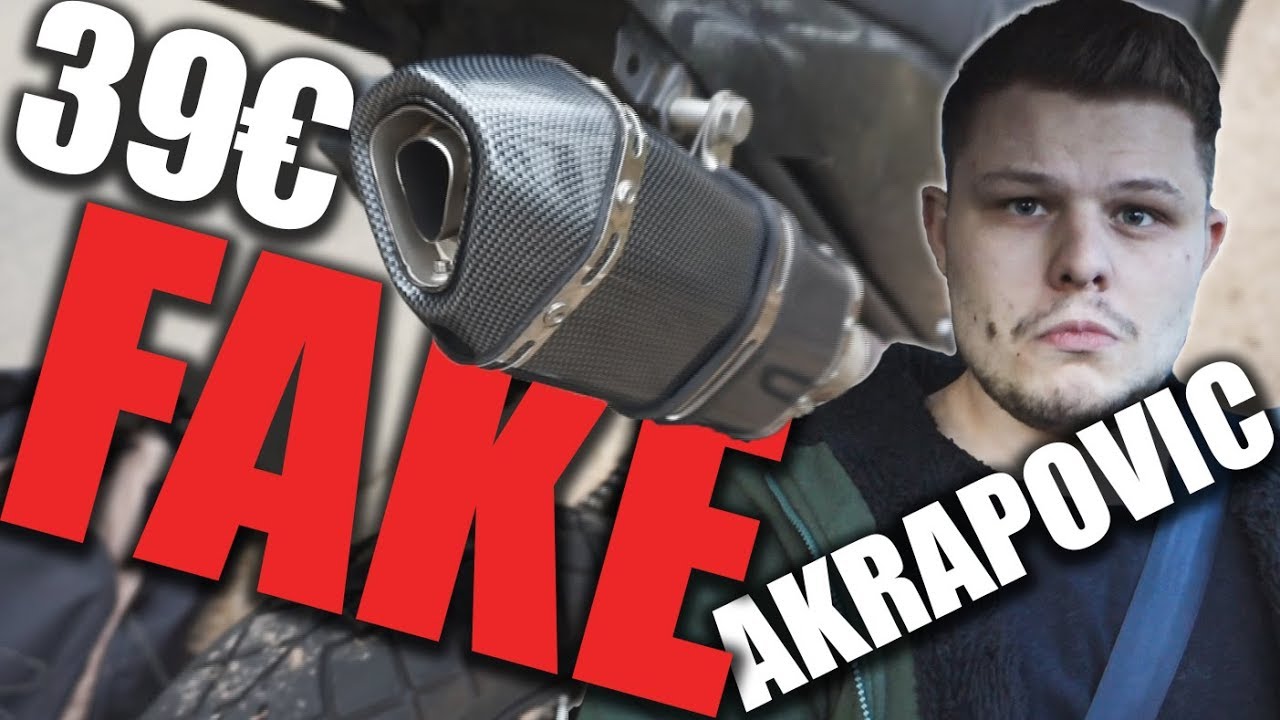 Fake 39€ Akrapovic sound vergleich (german) - YouTube