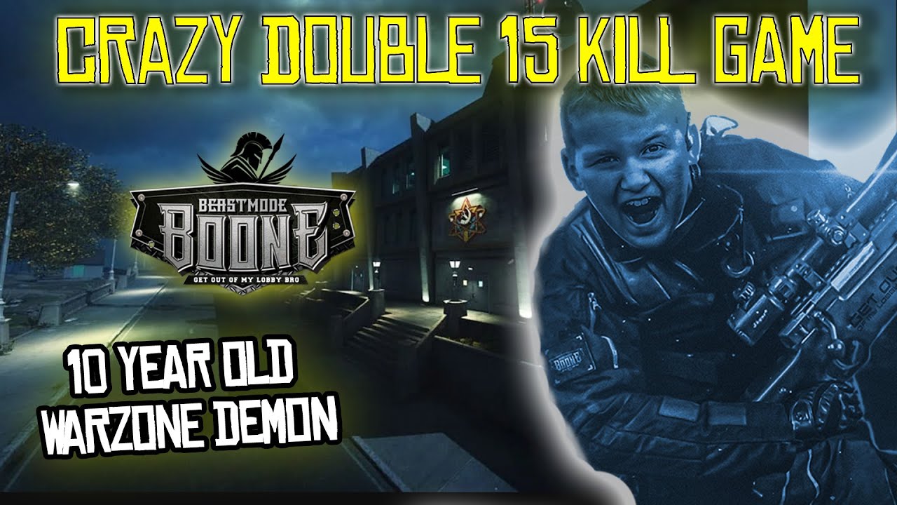 Crazy Double 15 Kill Game | 10 Year Old Warzone Demon | Rebirth Island ...