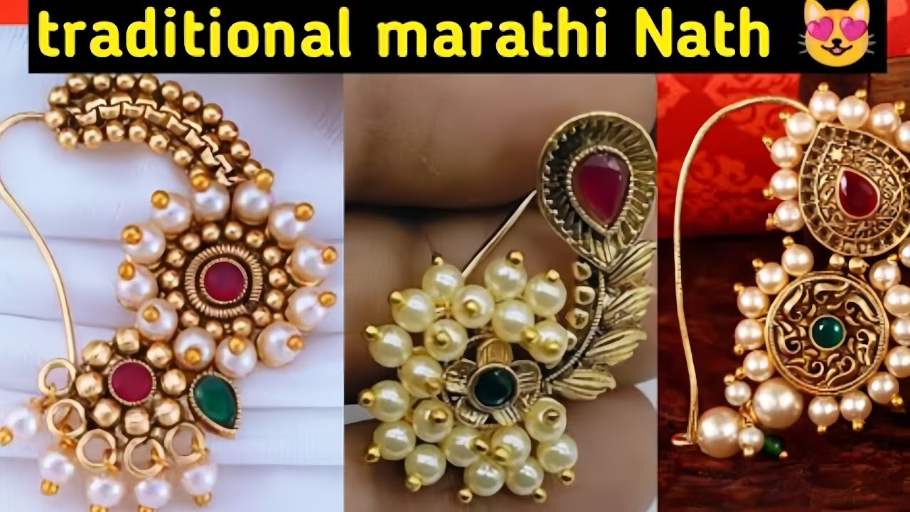 New Marathi Nath Design 2025 | New design gold nath 2025 | New Nosepin ...