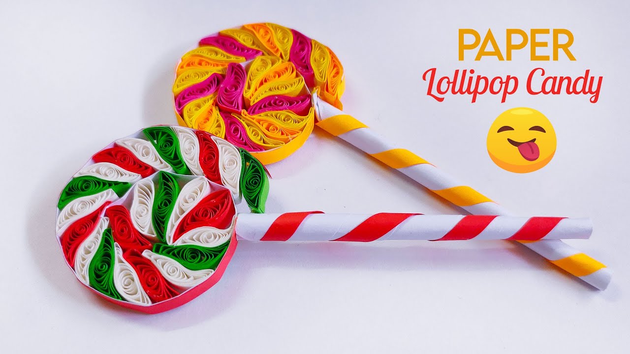 Paper Quilled Lollipop Candy 😍🍭 Christmas Special 🎄 - YouTube