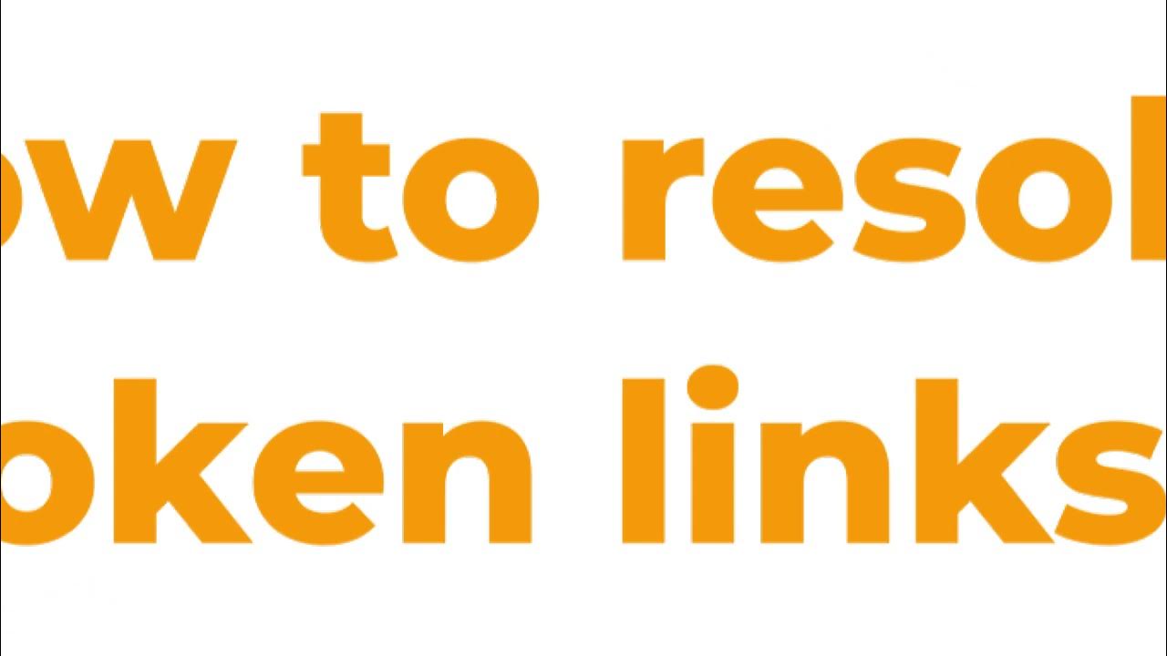 Step by Step Guide on How To Find and Fix Broken Internal Links - YouTube