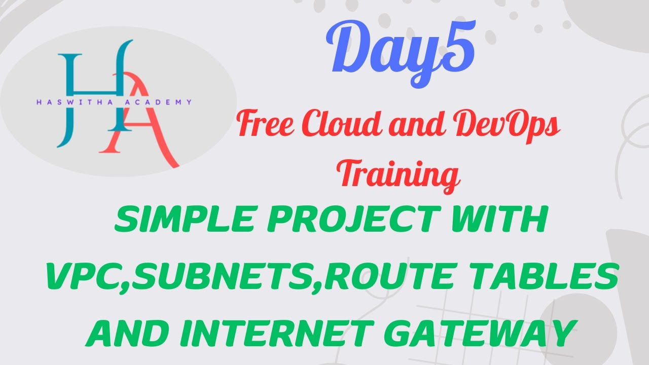 AWSCloud_DevOps_Free Training | Simple Project in AWS | VPC,Route table ,Internet gateway ...