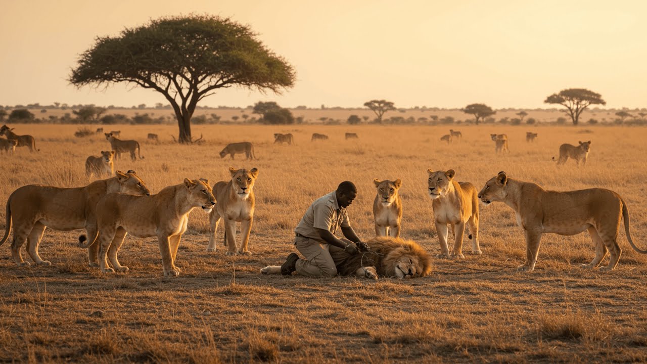 He Freed a Lion from Barbed Wire, What the Lions Do Next Will Leave You ...
