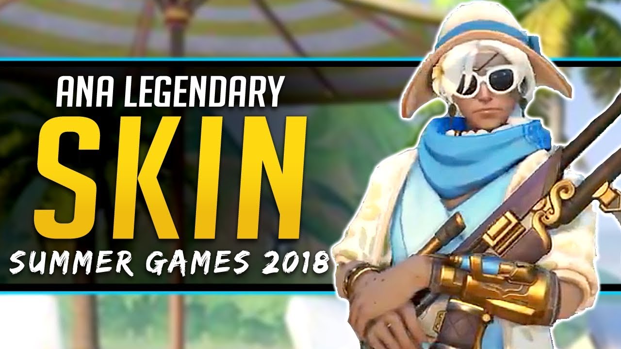 Overwatch NEW LEGENDARY ANA SKIN - Summer Games 2018 - YouTube