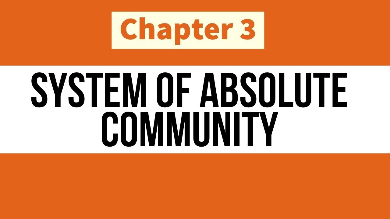 System of Absolute Community; THE FAMILY CODE OF THE PHILIPPINES [AUDIO ...