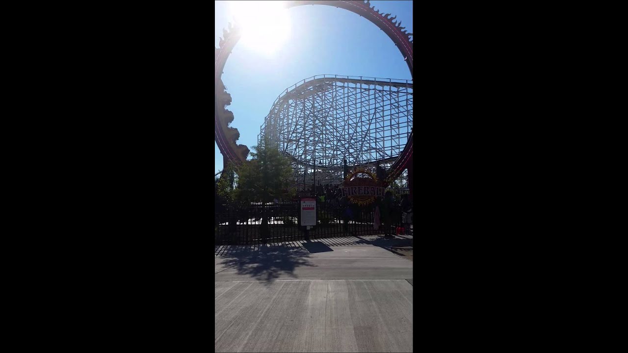 Fireball off ride POV Six Flags America - YouTube