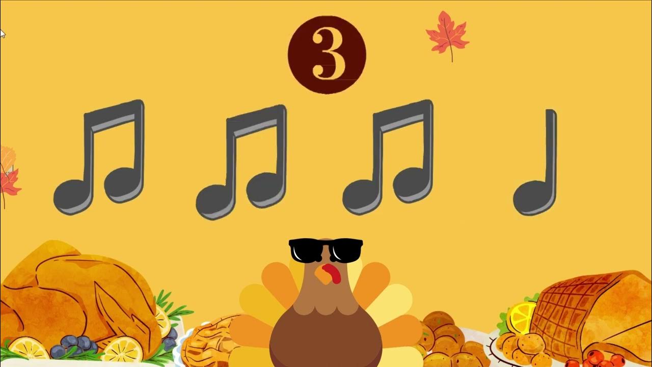 Thanksgiving Rhythm follow along video! Elementary Music. Ta & Ti-Ti ...