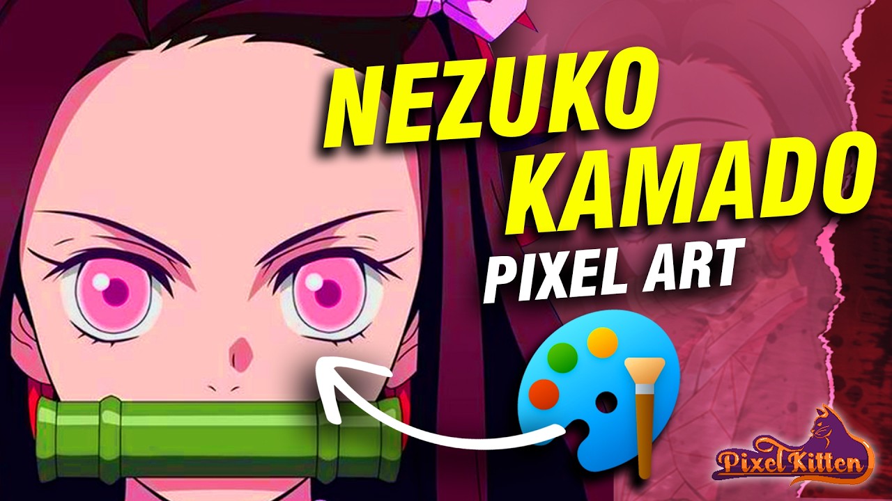Nezuko Kamado - Pixel Art - YouTube