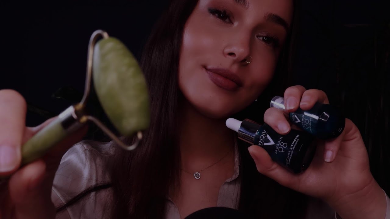 doing your skincare ASMR 💤 gentle, whispering, layered sounds for sleep ...