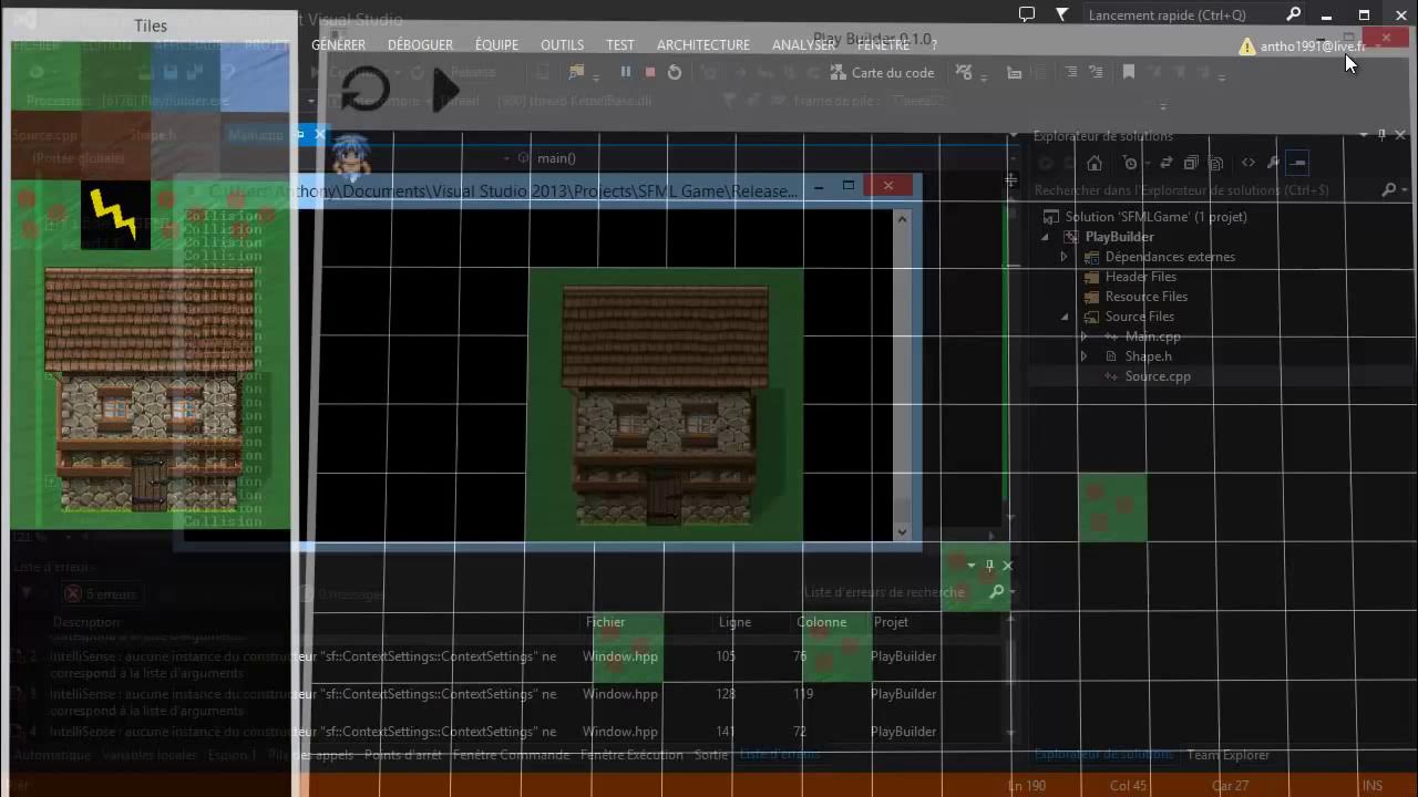Programmer des jeux C++ / SFML - Tuto 8 - collisions - YouTube