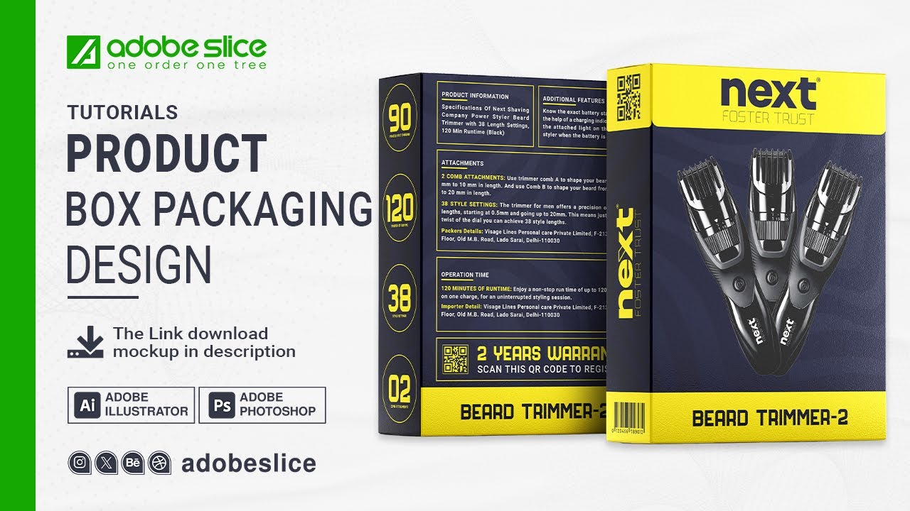 How to make product packaging design in illustrator | How to make ...