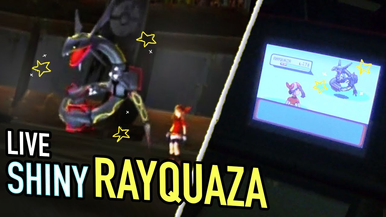 LIVE! Encountering SHINY RAYQUAZA in Pokémon Ruby! - YouTube