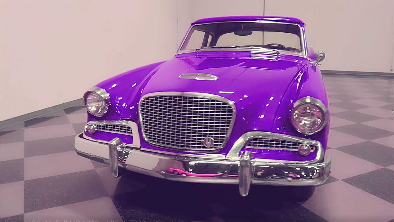 1959 Studebaker Silver Hawk - Dark Magenta Colors 4K Video - YouTube