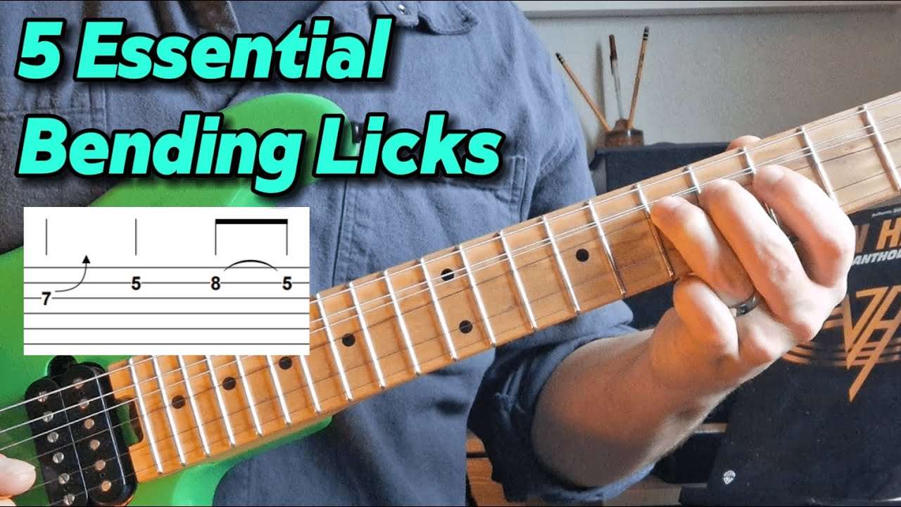 Learn String Bending With 5 Blues Licks - YouTube