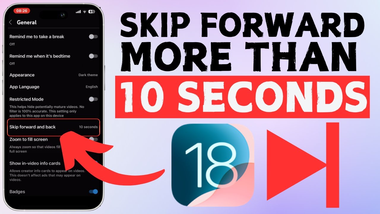 How to Fast Forward and Rewind More Than 10 Seconds in the YouTube App ...