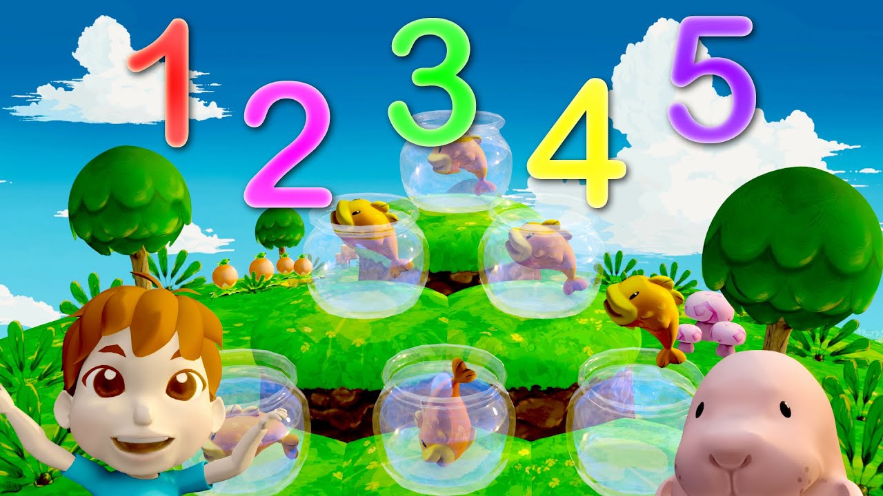 12345 Once I Caught a Fish Alive | Number Song | Nursery Rhymes ...
