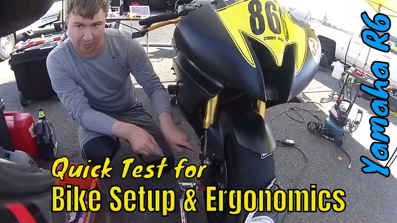 Testing Novice Racer's Yamaha R6 for Bike Setup & Ergonomics @ Ridge ...