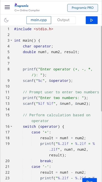 @ApnaCollegeOfficial#write program to make simple calculator # ...