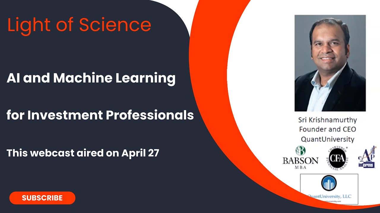 AI and Machine Learning for Investment Professionals - YouTube