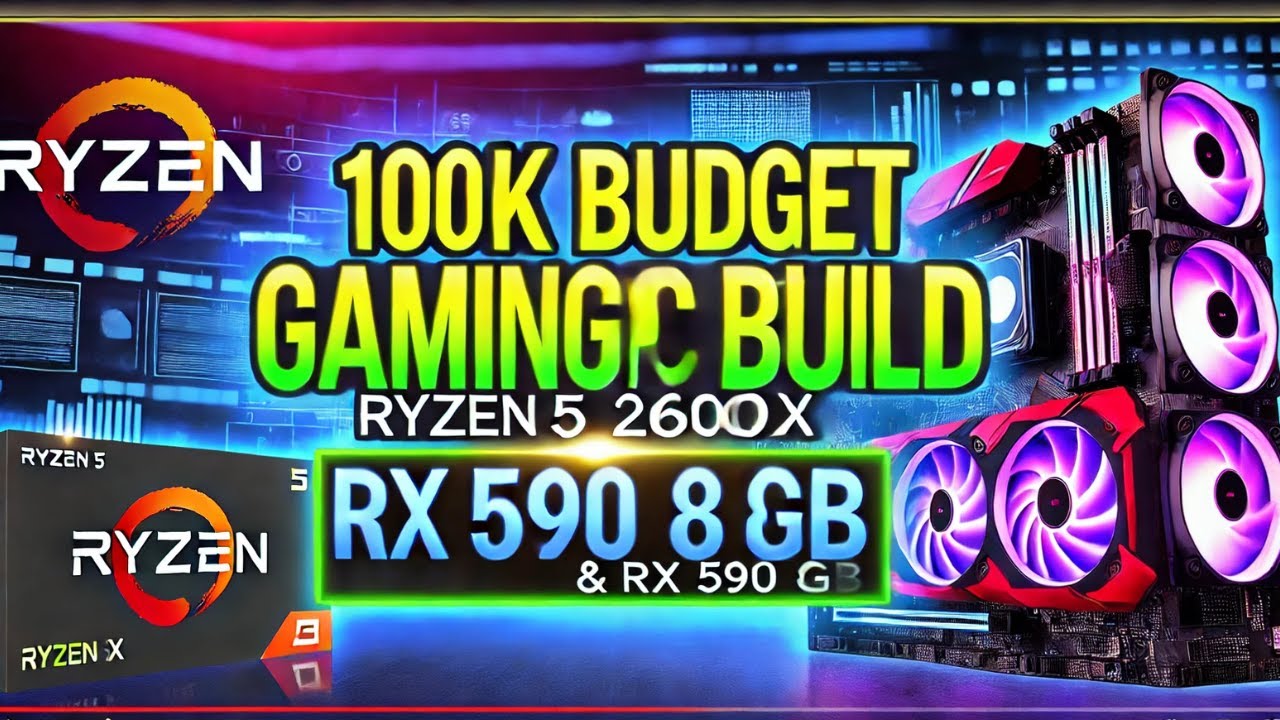 Best Gaming PC Build Under 100K in Pakistan | Ryzen 5 2600X + RX 590 ...