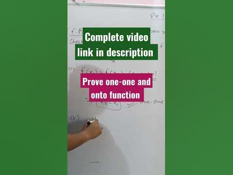 how to prove one-one function || how to prove onto function | ncert ...