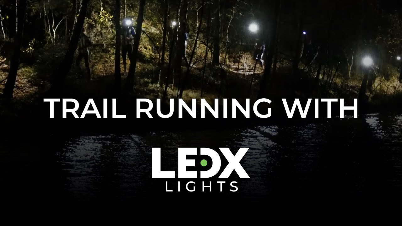 Trail Running with LEDX Lights - YouTube