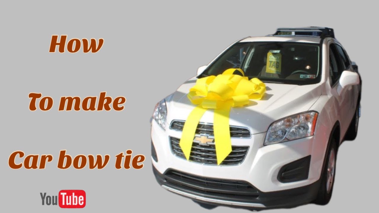 CAR BOW TIE // DIY// BOW TIE// #diy - YouTube