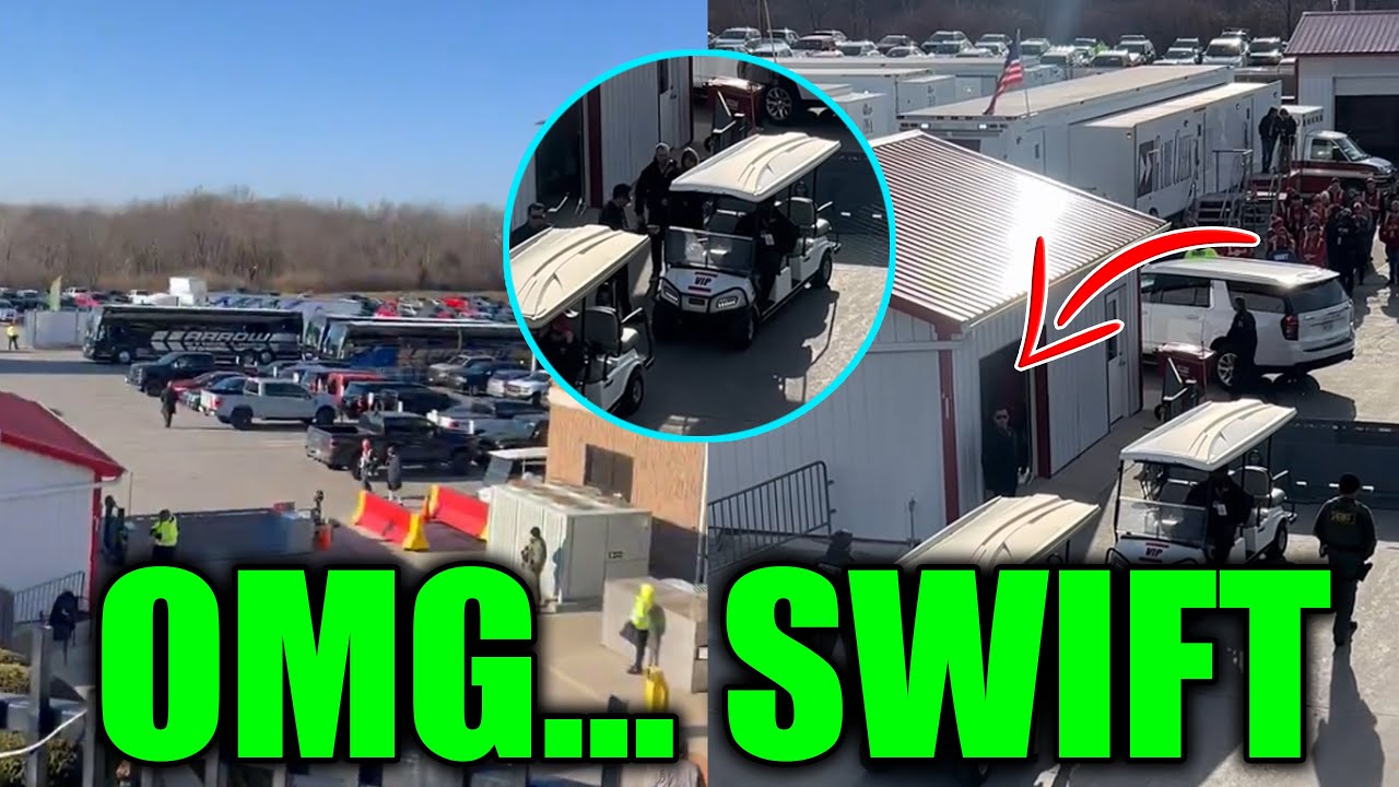 Taylor Swift's motorcade arrives at Arrowhead Stadium before the Chiefs ...