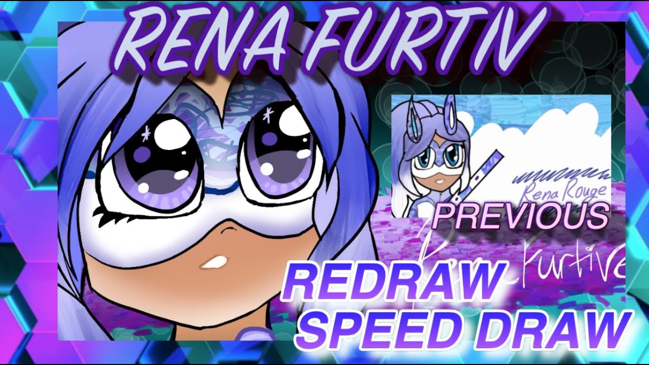 RENA FURTIVE CLOSE UP SPEED DRAW!!!! redrawn better from last time, 5 ...