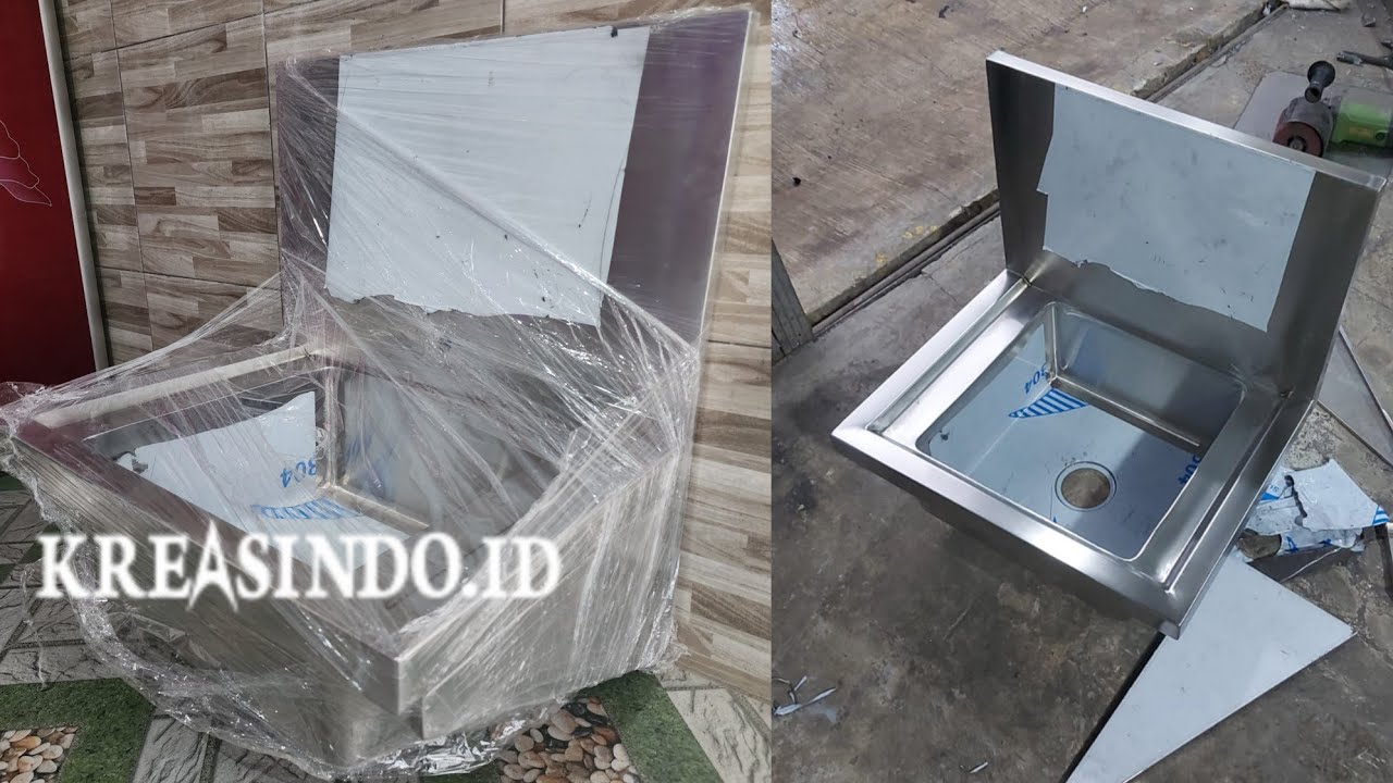 sink stainless pesanan bpk bone kranji bekasi - YouTube