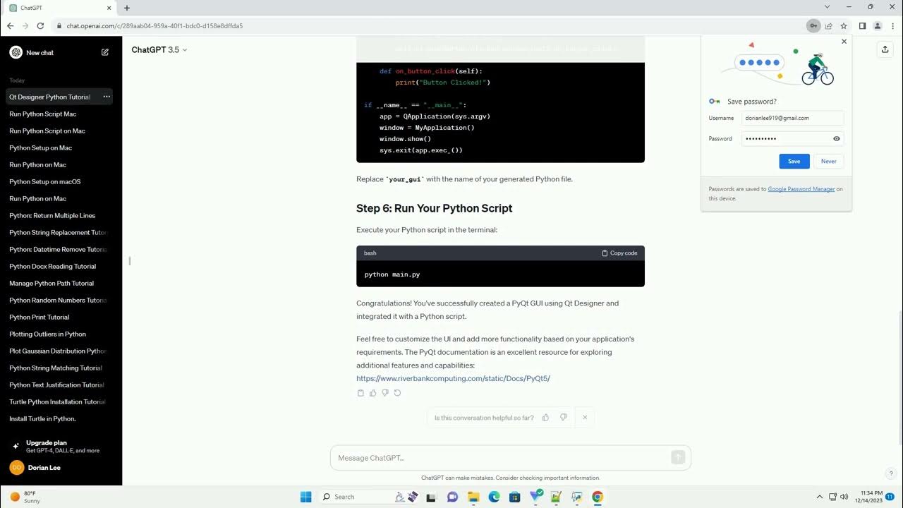how to run qt designer python - YouTube