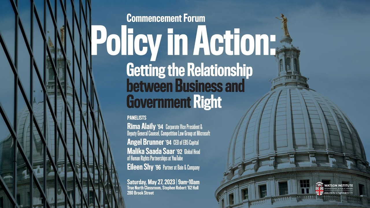Policy in Action: Getting the Relationship between Business and ...