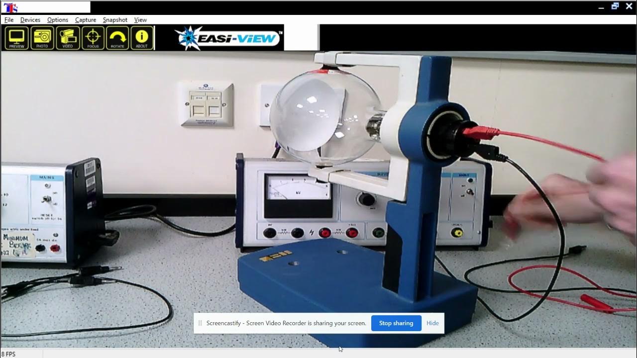 Electron Beam Tube setup diffraction - YouTube