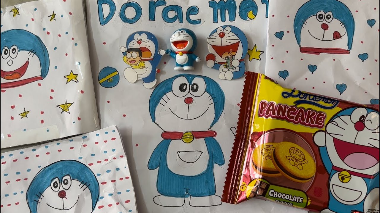 [Blind bag] Túi mù doraemon siêu nhiều đồ dễ thương !Diy squishy paper ...