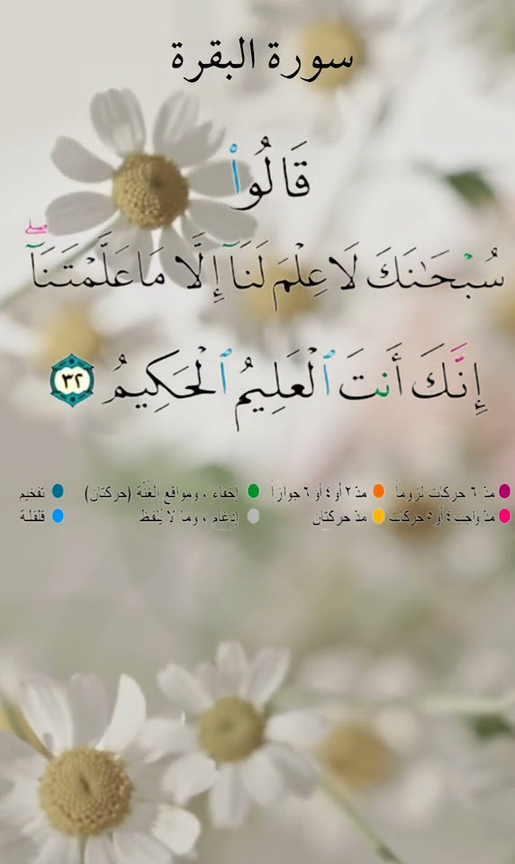 قَالُوا سُبْحَانَكَ لَا عِلْمَ لَنَا إِلَّا مَا عَلَّمْتَنَا ۖ إِنَّكَ
