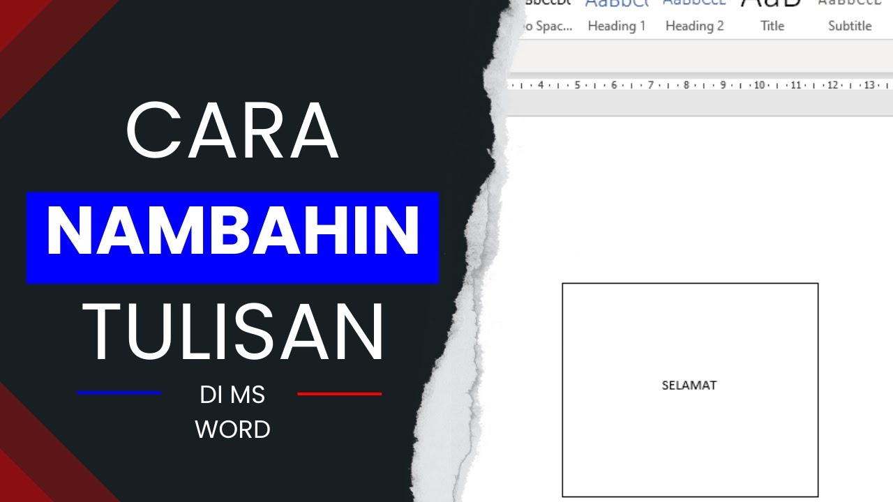 Cara Memasukan Teks Pada Shape dengan Mudah - YouTube
