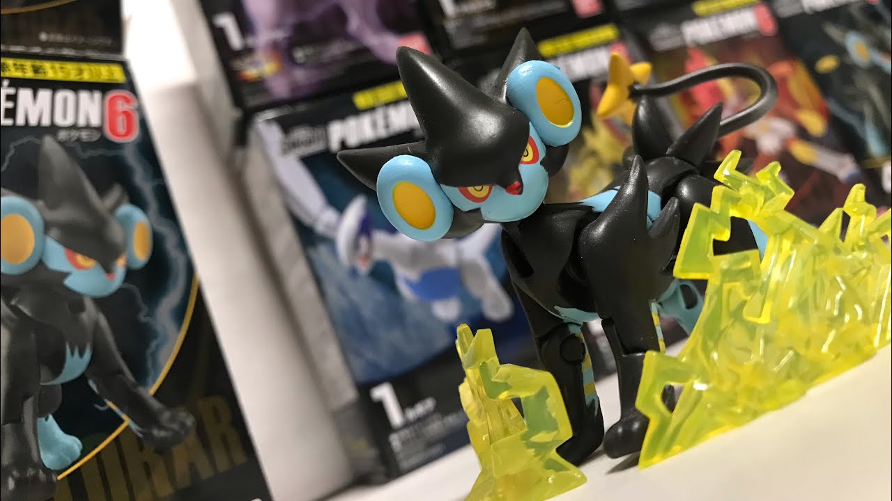 Shodo Pokémon 6 Luxray 3” Inch Bandai Action Figure Review - YouTube