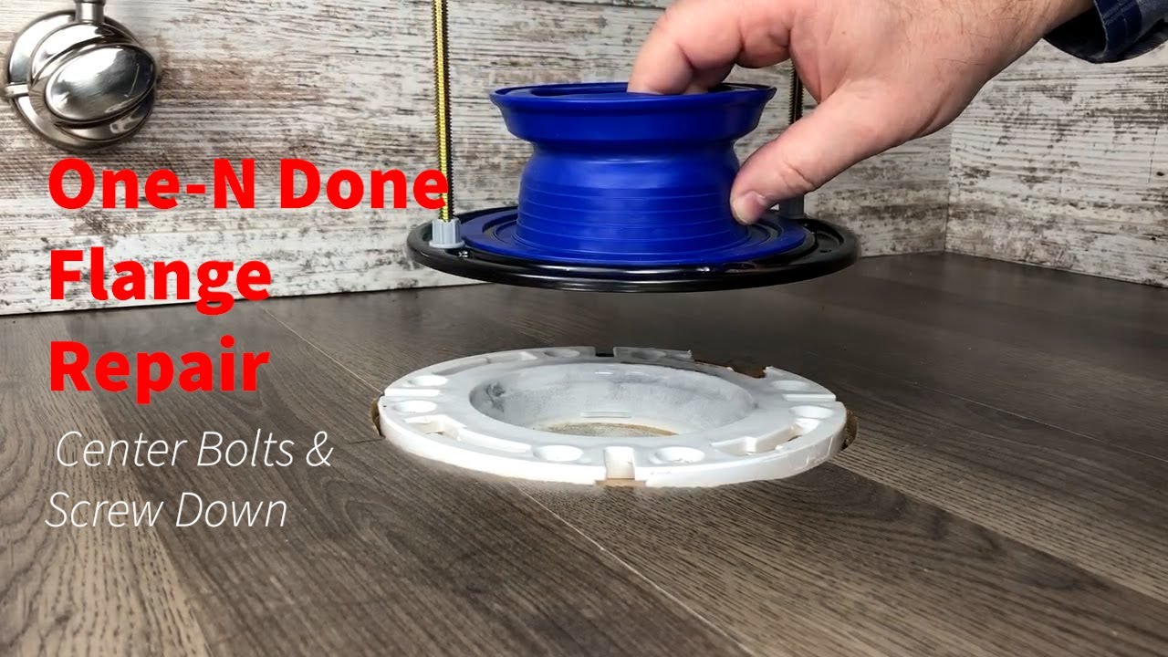 Toilet Flange Repair Kit | Self-Adjusting Wax Free Seal, 3 1/2" Zinc ...