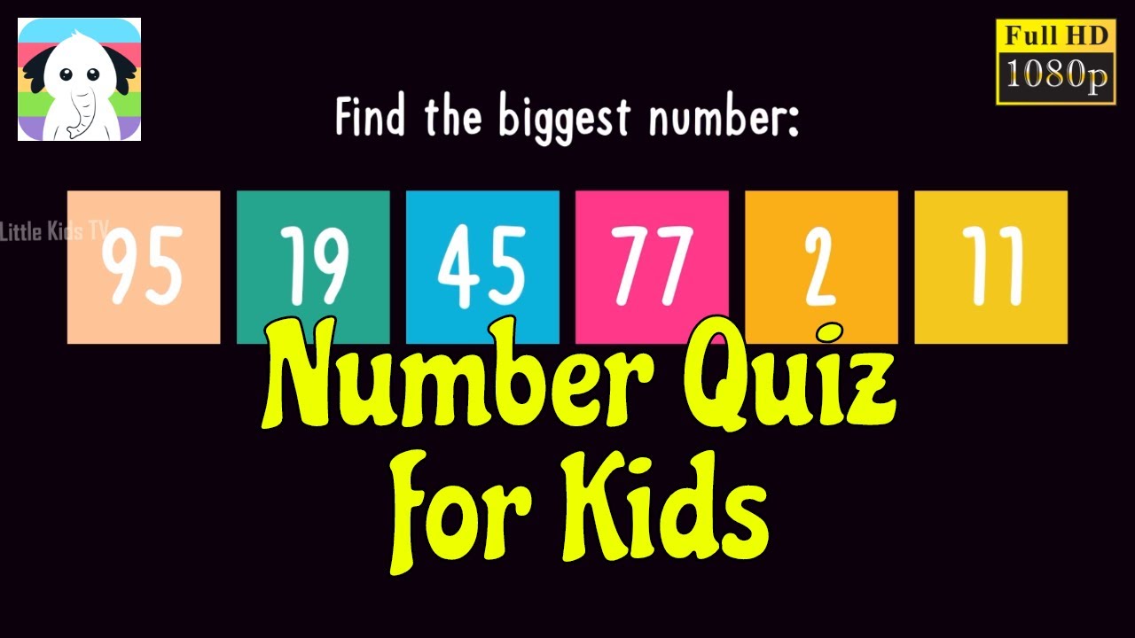 English Words Vocabulary & Numbers Quiz for Kids - YouTube