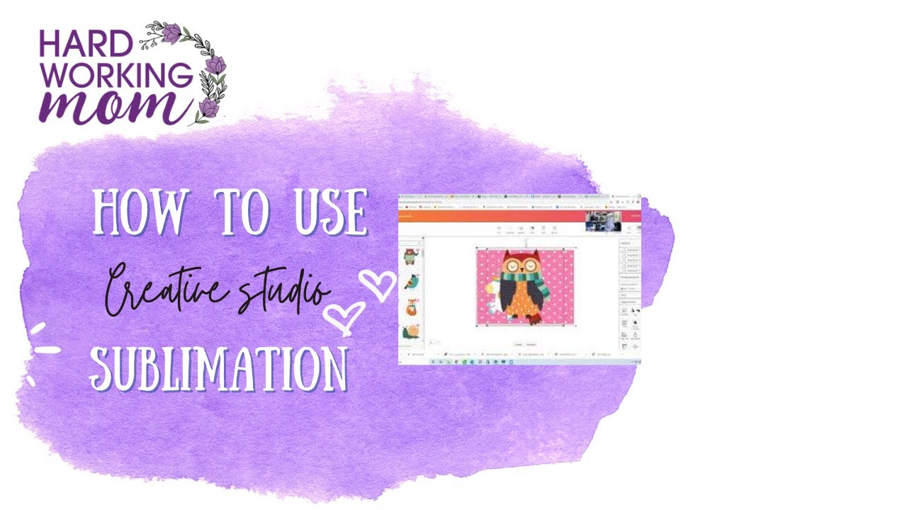 How to use creative studio with the Sawgrass sublimation printer - YouTube